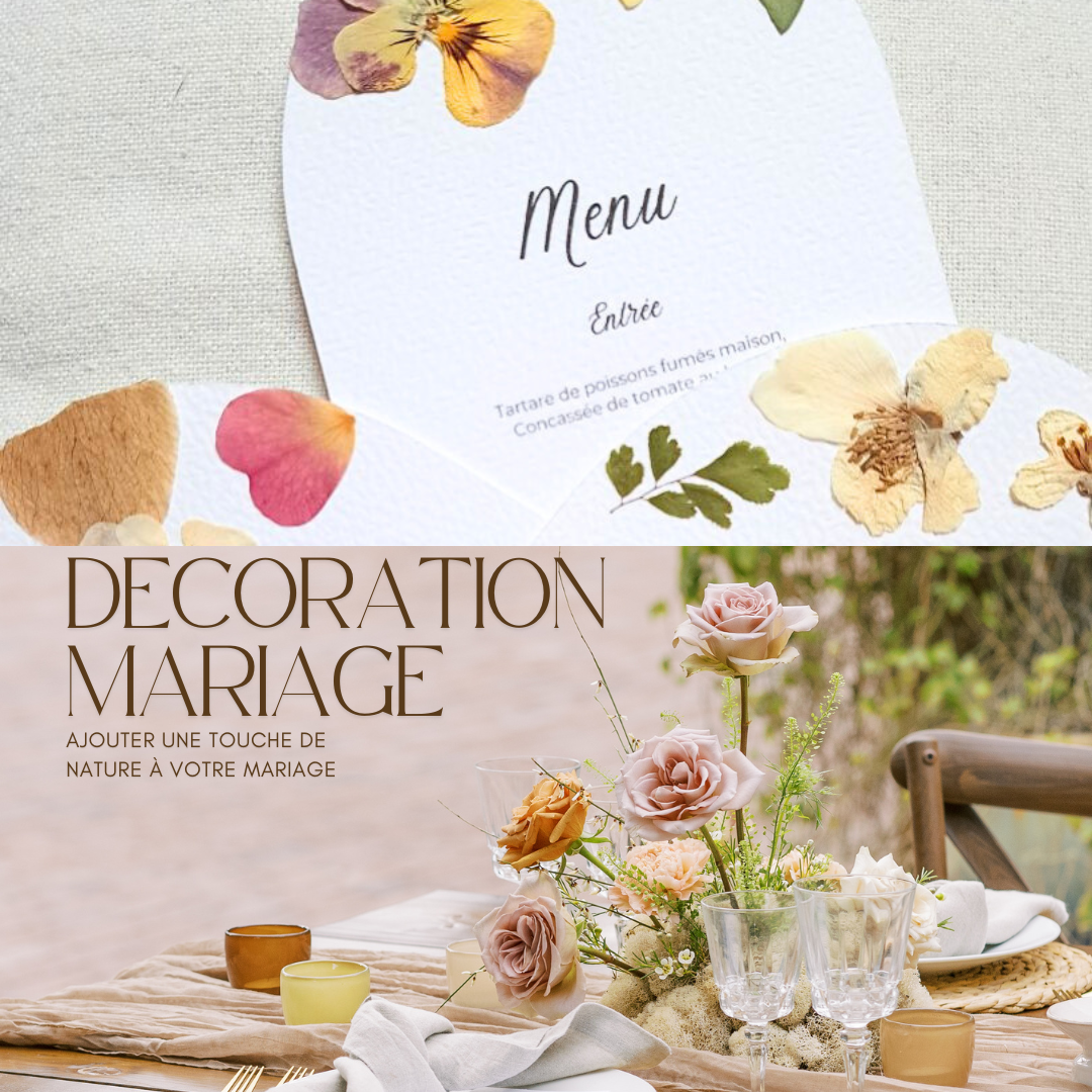 L'Artisanat au Service de Vos Menus de Mariage - Herbier - Naturalissima